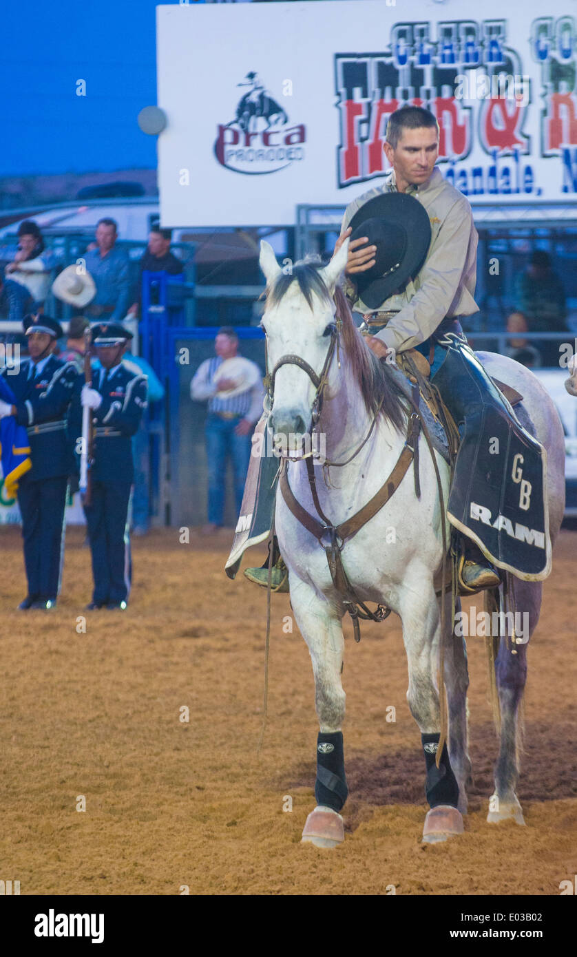 Cowboy Participates in the opening ceremony at the Clark County Fair ...