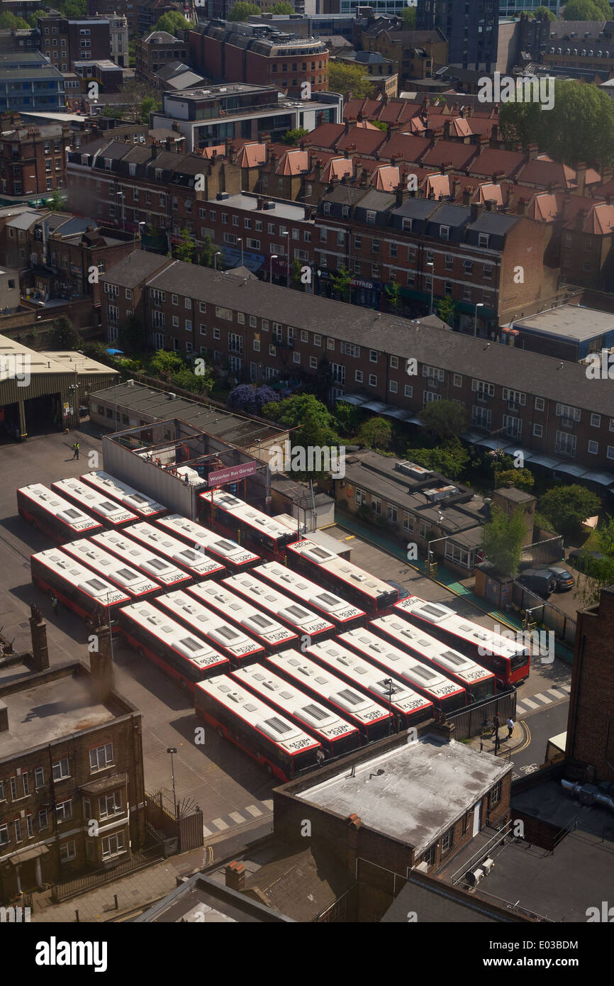 Aerial view of Go-Ahead Waterloo Bus Garage at 6 Cornwall Rd, South ...