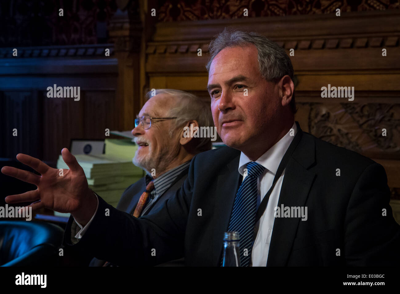 Bob Blackman Conservative MP for Harrow East (with Lord Rea Stock Photo ...