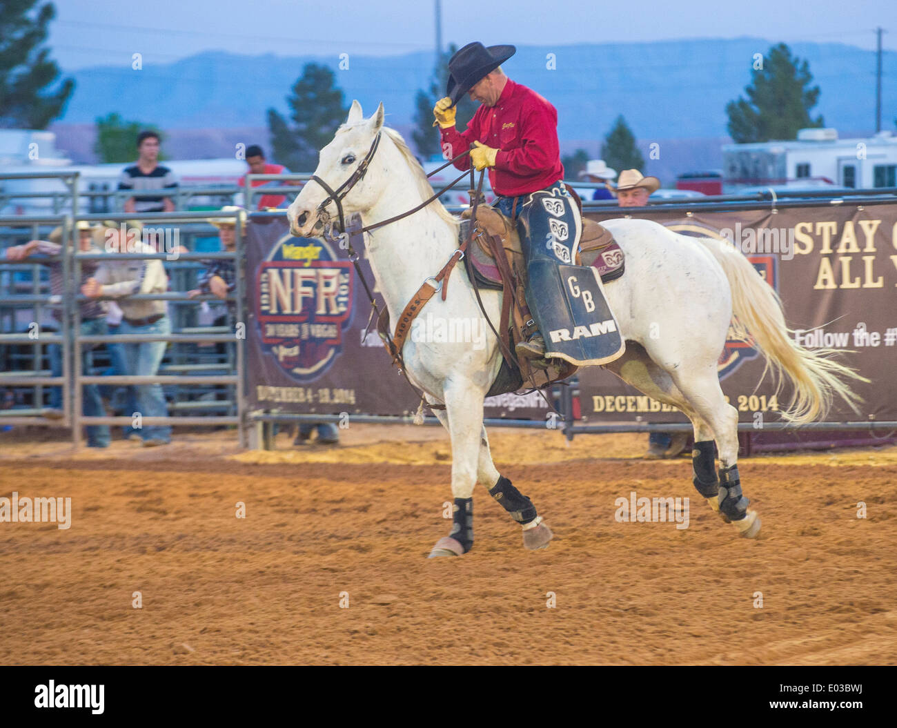 Cowboy Participates in the opening ceremony at the Clark County Fair ...