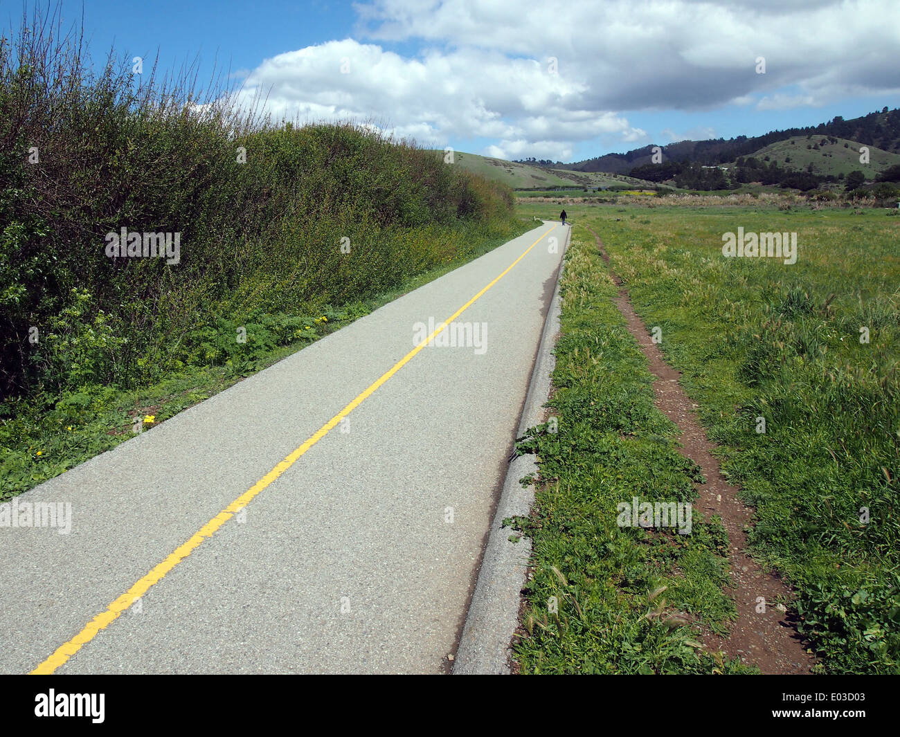trail along Calera Creek, Pacifica, California Stock Photo - Alamy