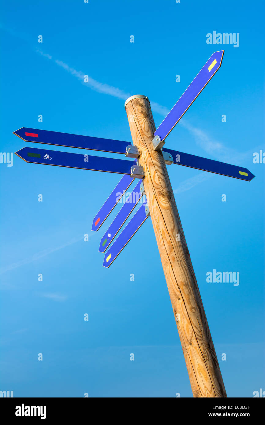 North pole direction sign hi-res stock photography and images - Alamy