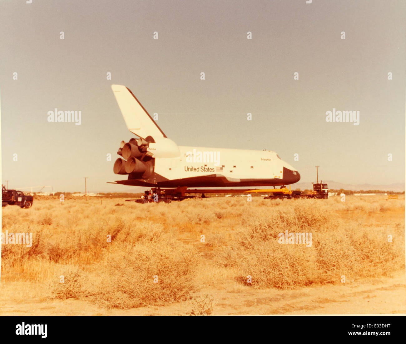 This glossy photo showcases a key moment from the NASA Space Shuttle ...
