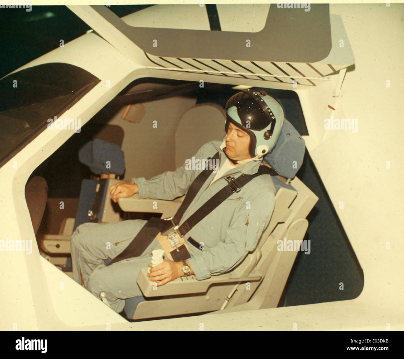The B9U cockpit mock-up, part of the NASA Space Shuttle Program, offers ...