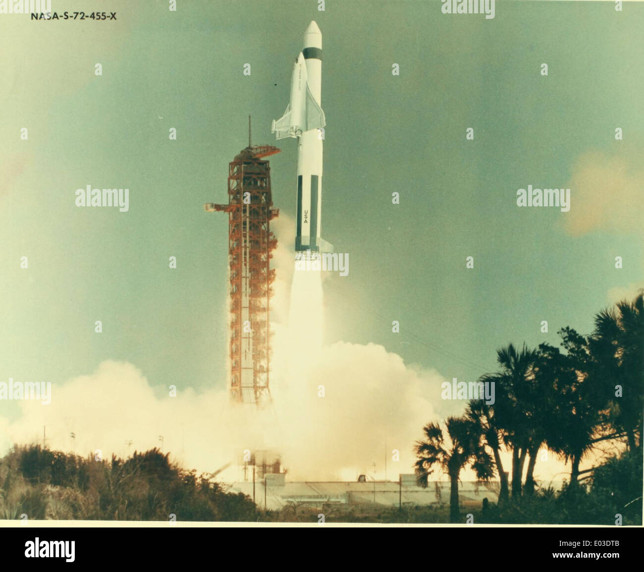 A glossy photo from the NASA Space Shuttle program, which ran from 1981 ...