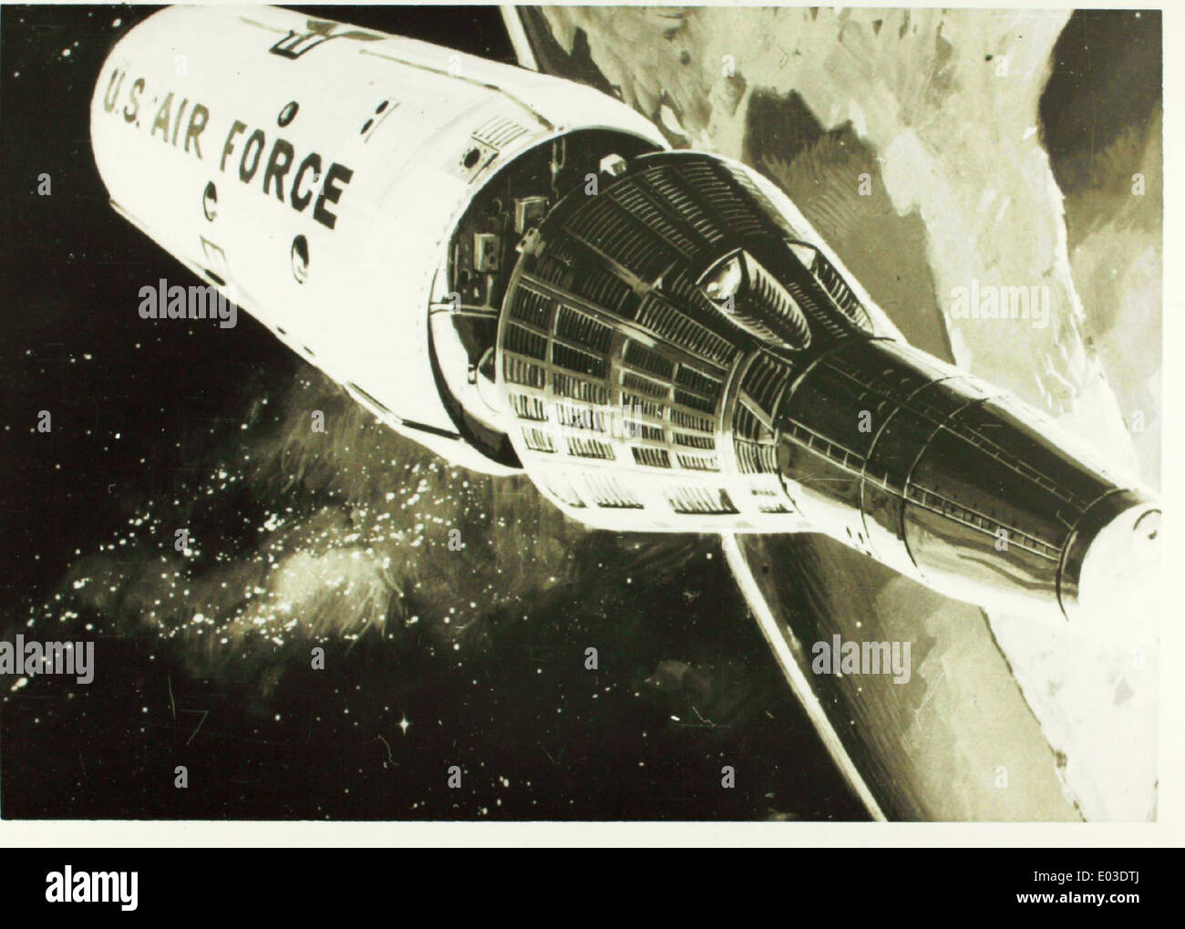 This glossy photo from NASA showcases the Gemini B capsule, part of the ...