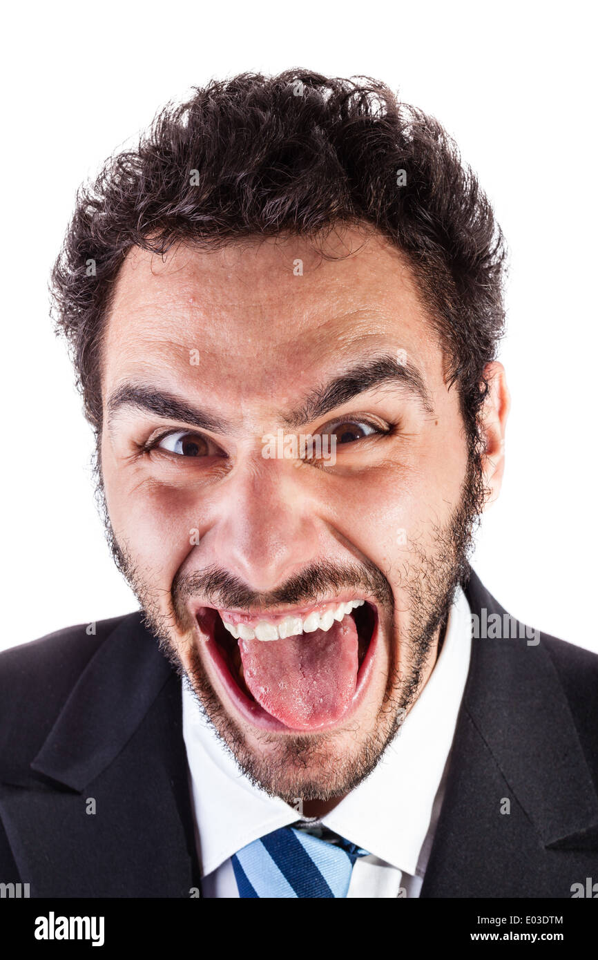 Angry guy making face hi-res stock photography and images - Alamy