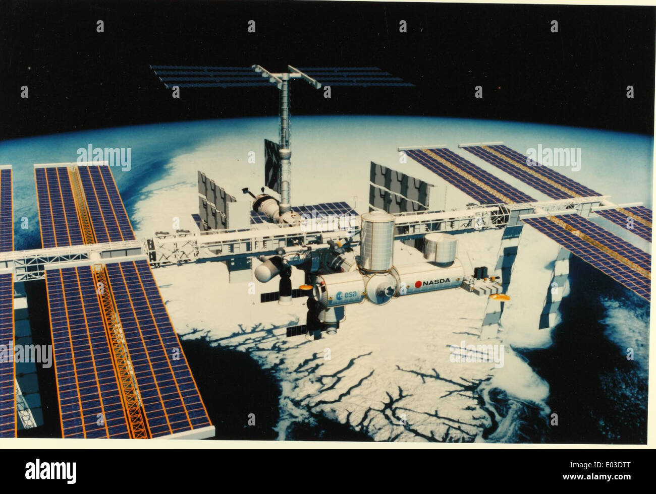 This glossy photo captures the International Space Station (ISS ...