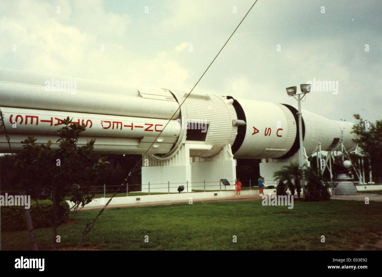 This glossy photo from NASA features the Saturn rocket, which played a pivotal role in the ...