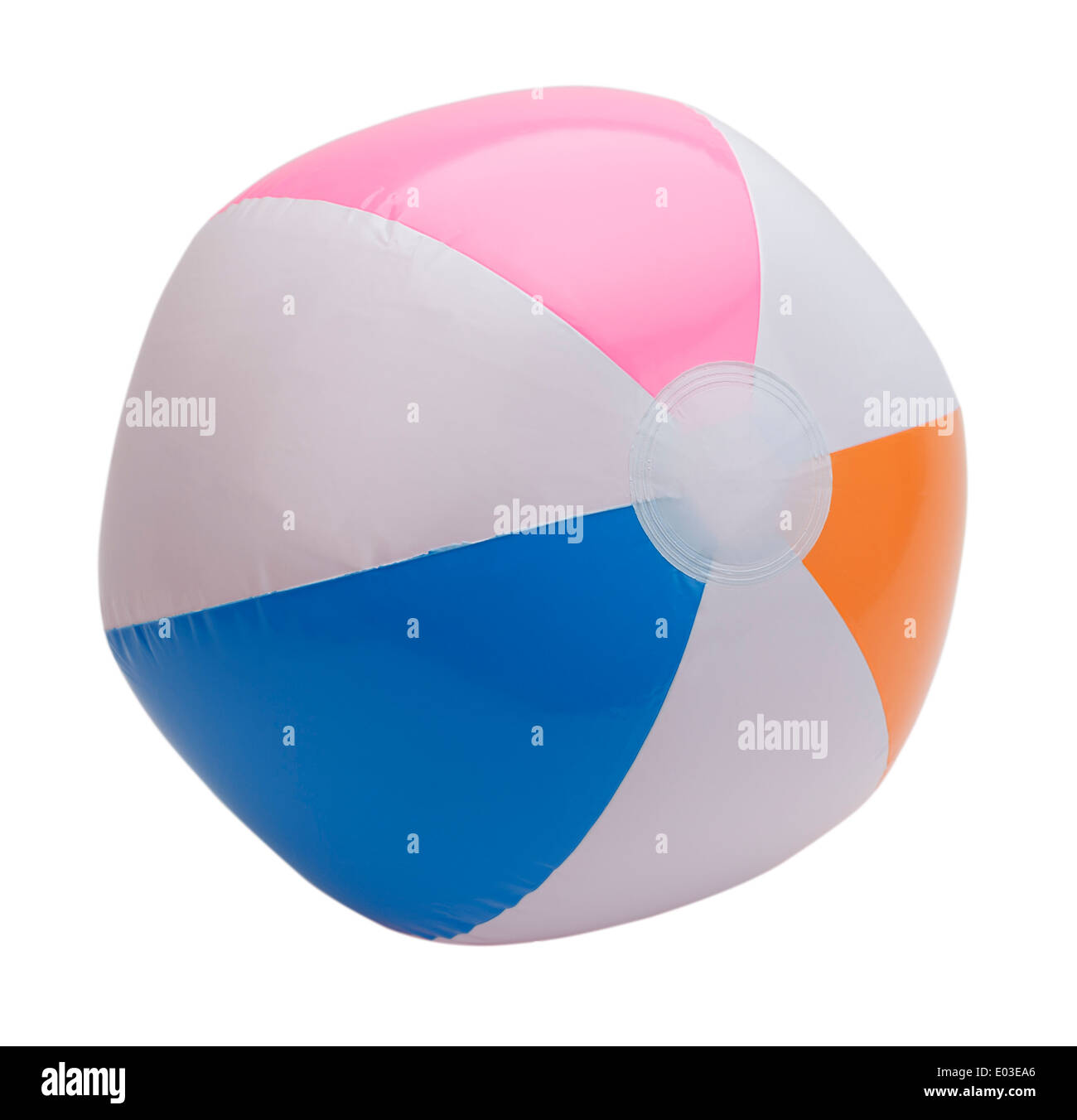 Inflatable Multicolored Ball Isolated on White Background Stock Photo ...