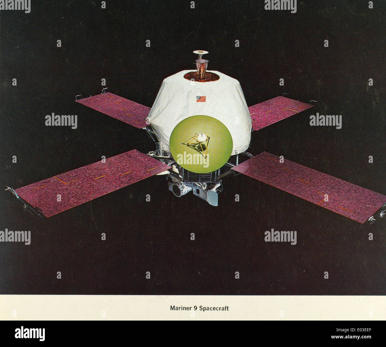 This glossy photo depicts the Mariner spacecraft, part of NASA's ...