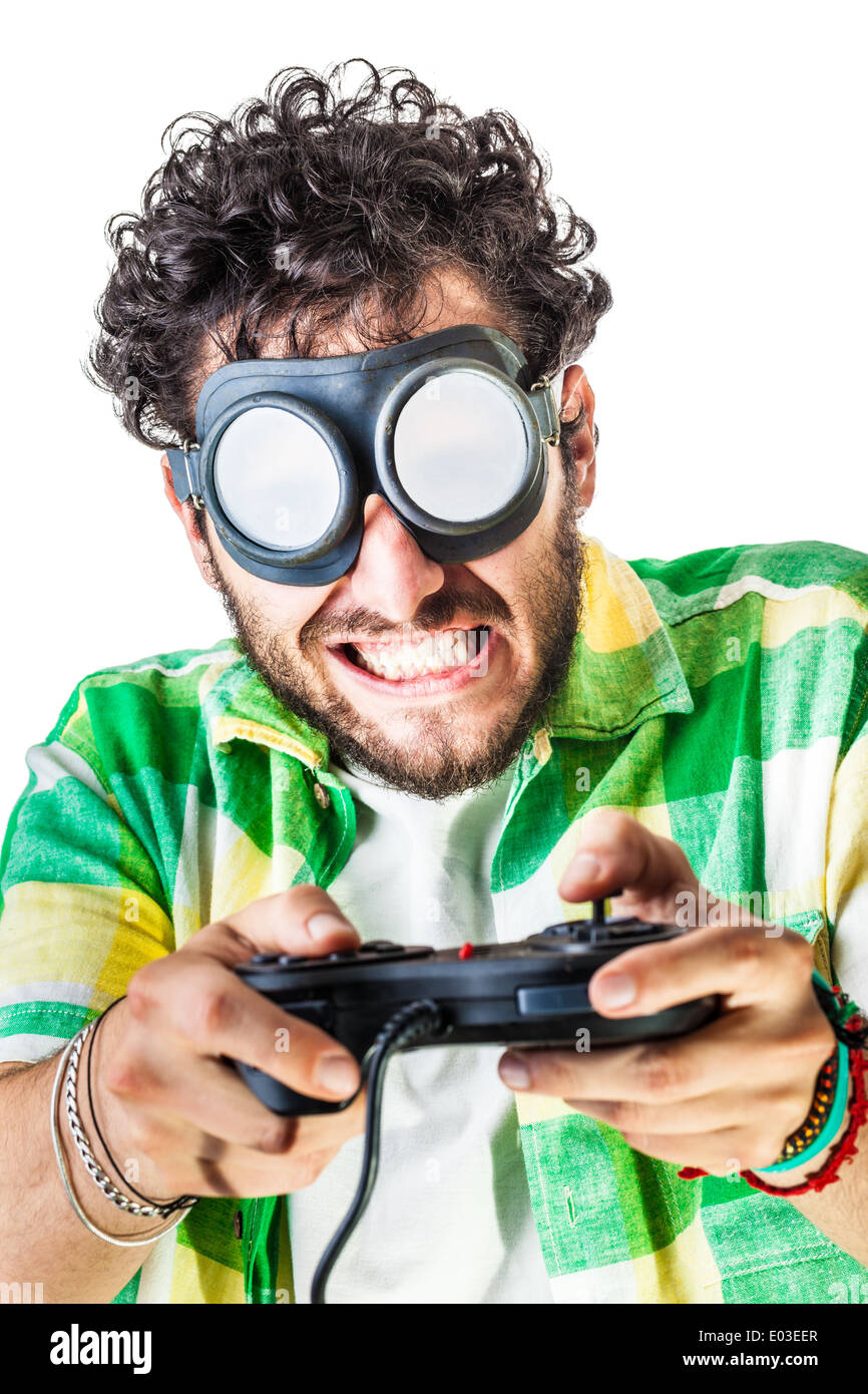 Black guy holding a games controller hi-res stock photography and ...