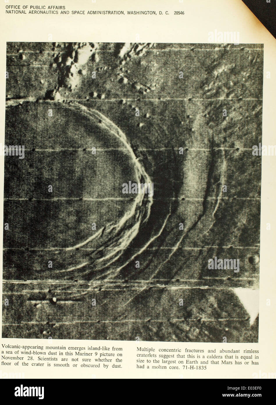 This glossy photo from NASA captures the Mariner spacecraft, one of the ...