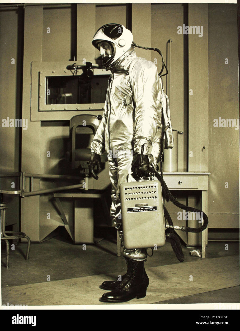 This image features the AP-225, a NASA aircraft used for space ...