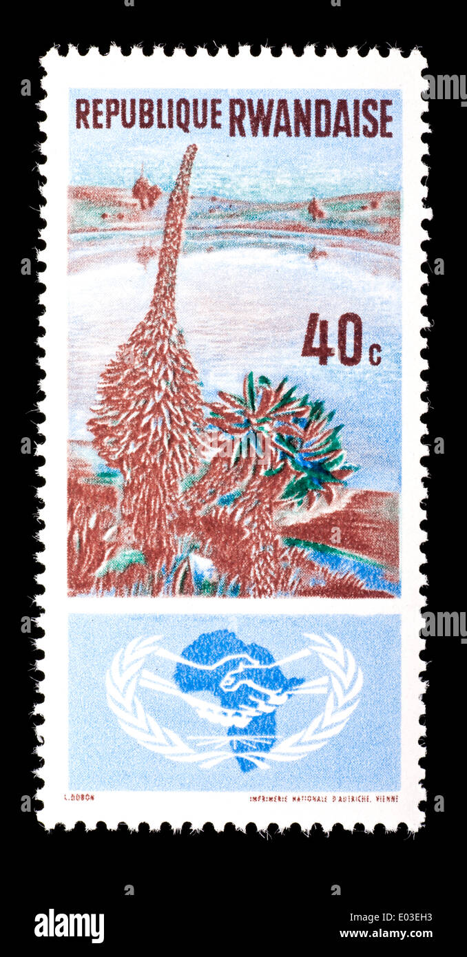 Postage Stamp From Rwanda Depicting High Resolution Stock Photography ...