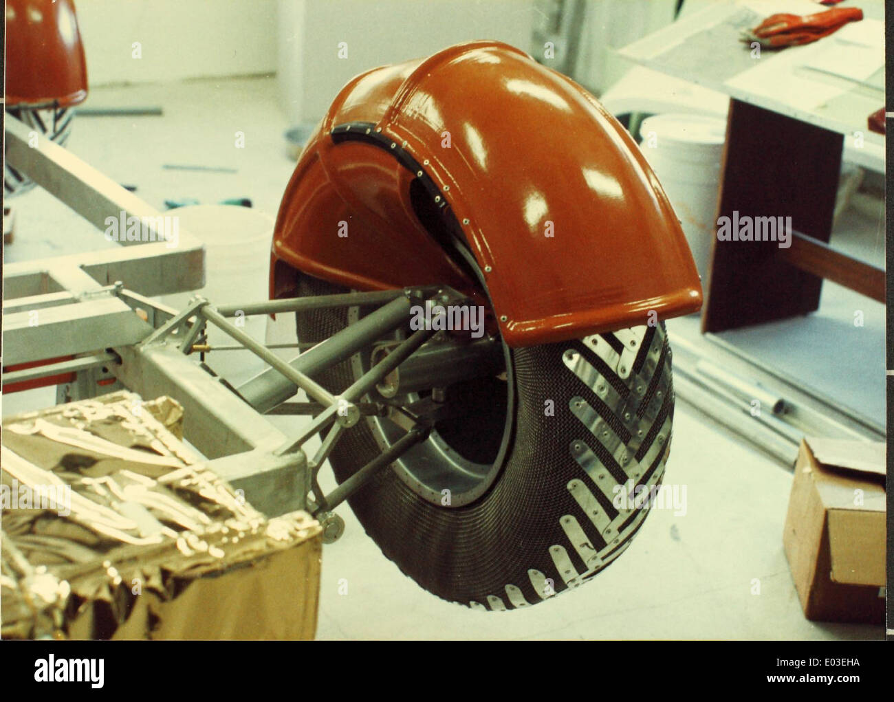 A glossy photo of a Lunar Rover replica, showcasing the design and ...