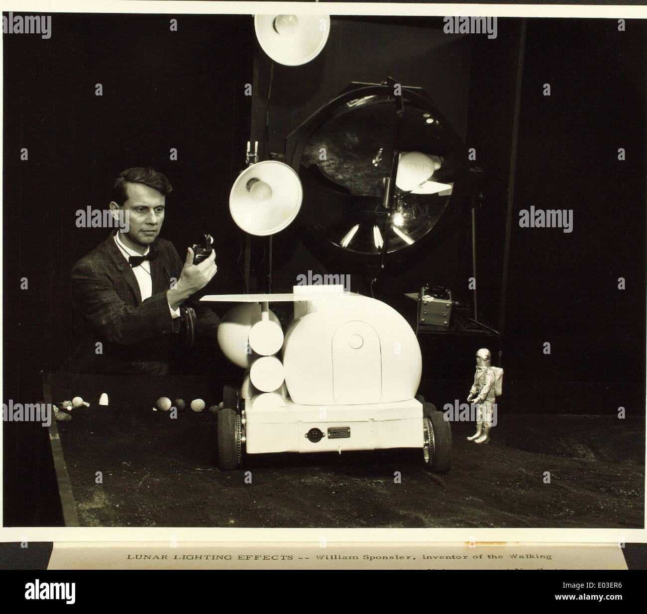 A glossy photo of models of the Lunar Roving Vehicle, which was used ...