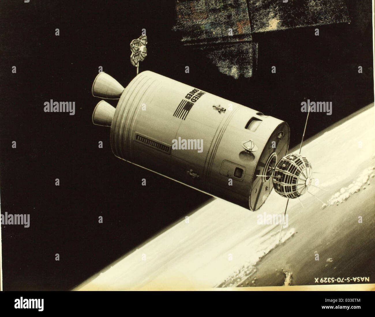 This glossy photo features a Multi Use Space Vehicle (MUSV), showcasing ...