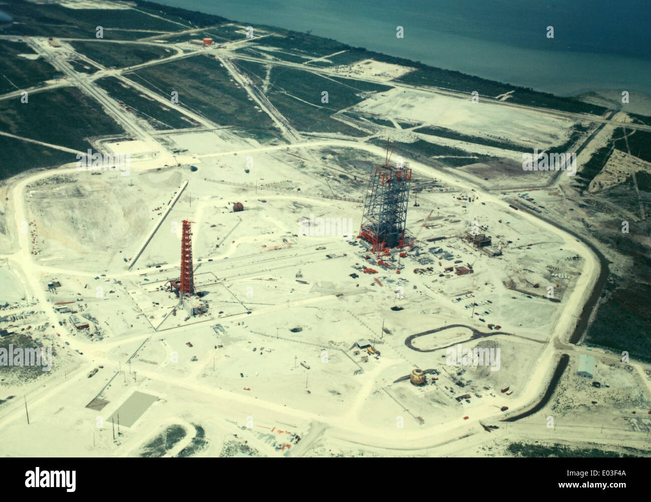 This glossy photograph captures NASA's Pad 39, an iconic site for space ...