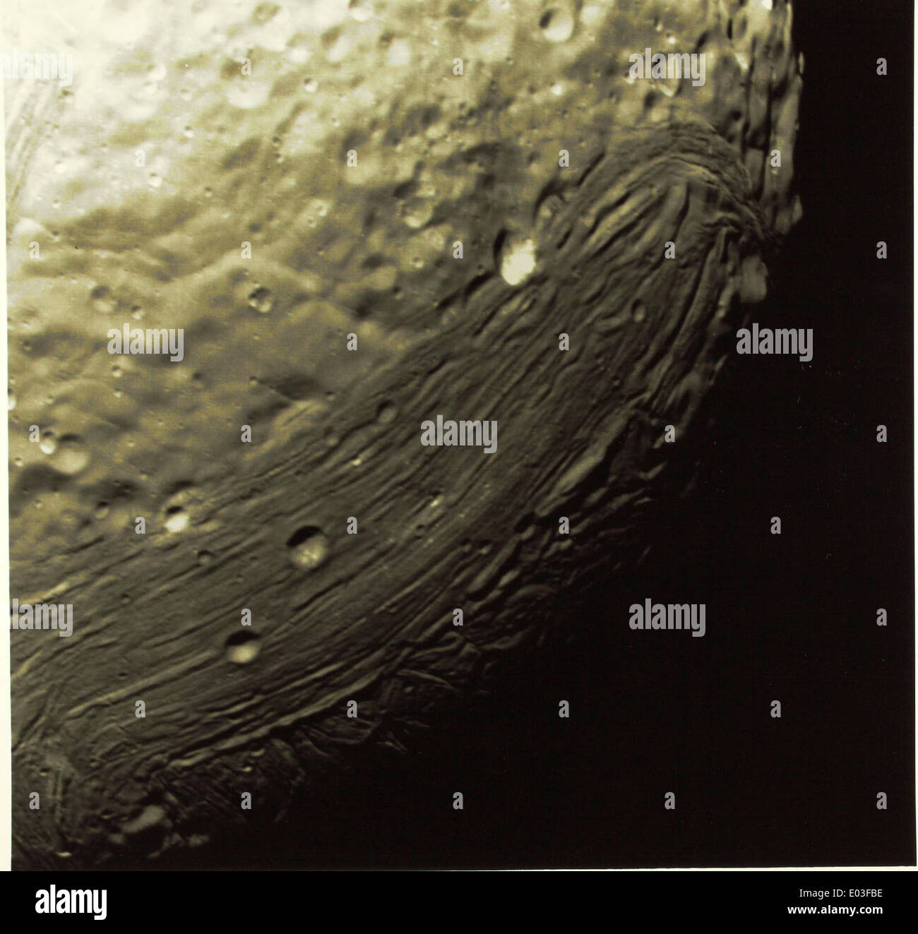 This NASA glossy photo, dated January 24, 1986, captures a detailed ...