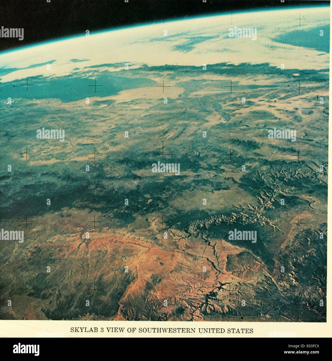 This glossy photo, taken by NASA, shows Earth from space, offering a ...