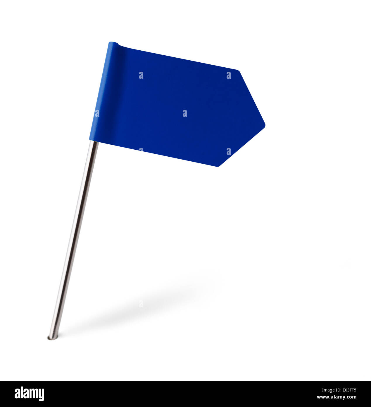 Blue Sign Flag Isolated on White Background Stock Photo - Alamy