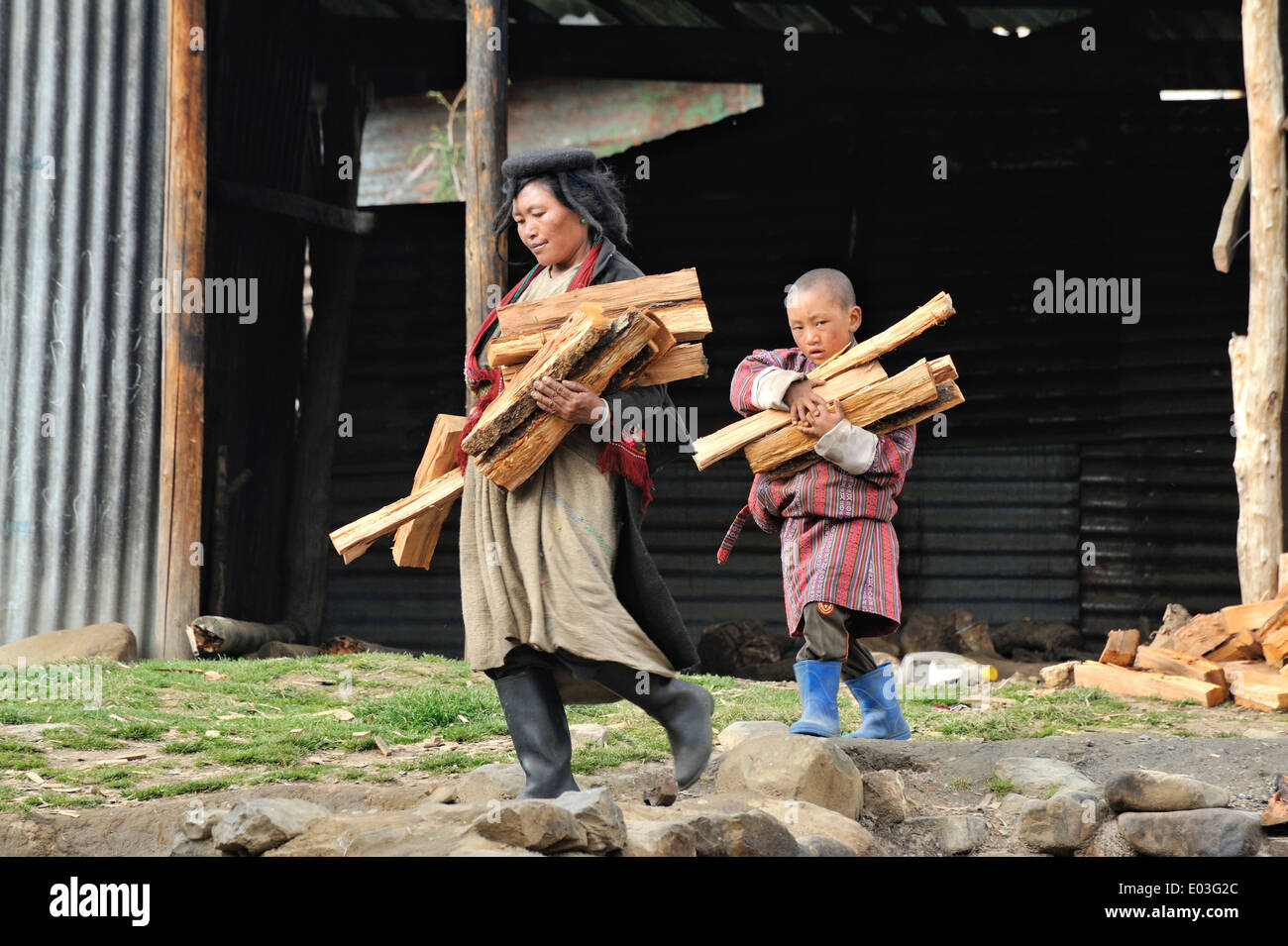 Daily life of bhutanese people hi-res stock photography and images - Alamy