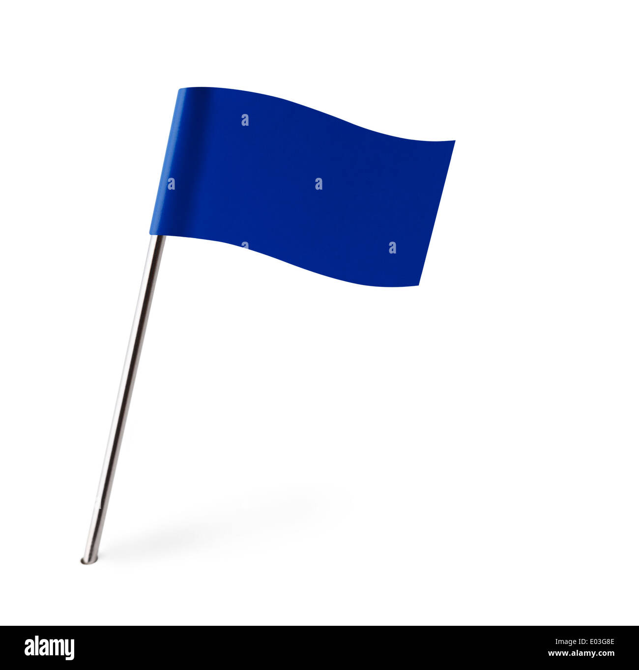 Blue Wave Flag Isolated on White Background Stock Photo - Alamy