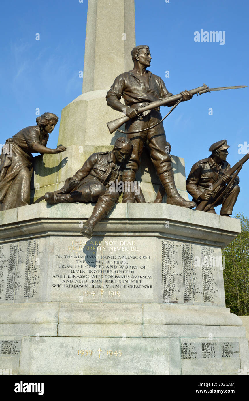 Port Sunlight War Memorial by Sir William Goscombe John Stock Photo - Alamy