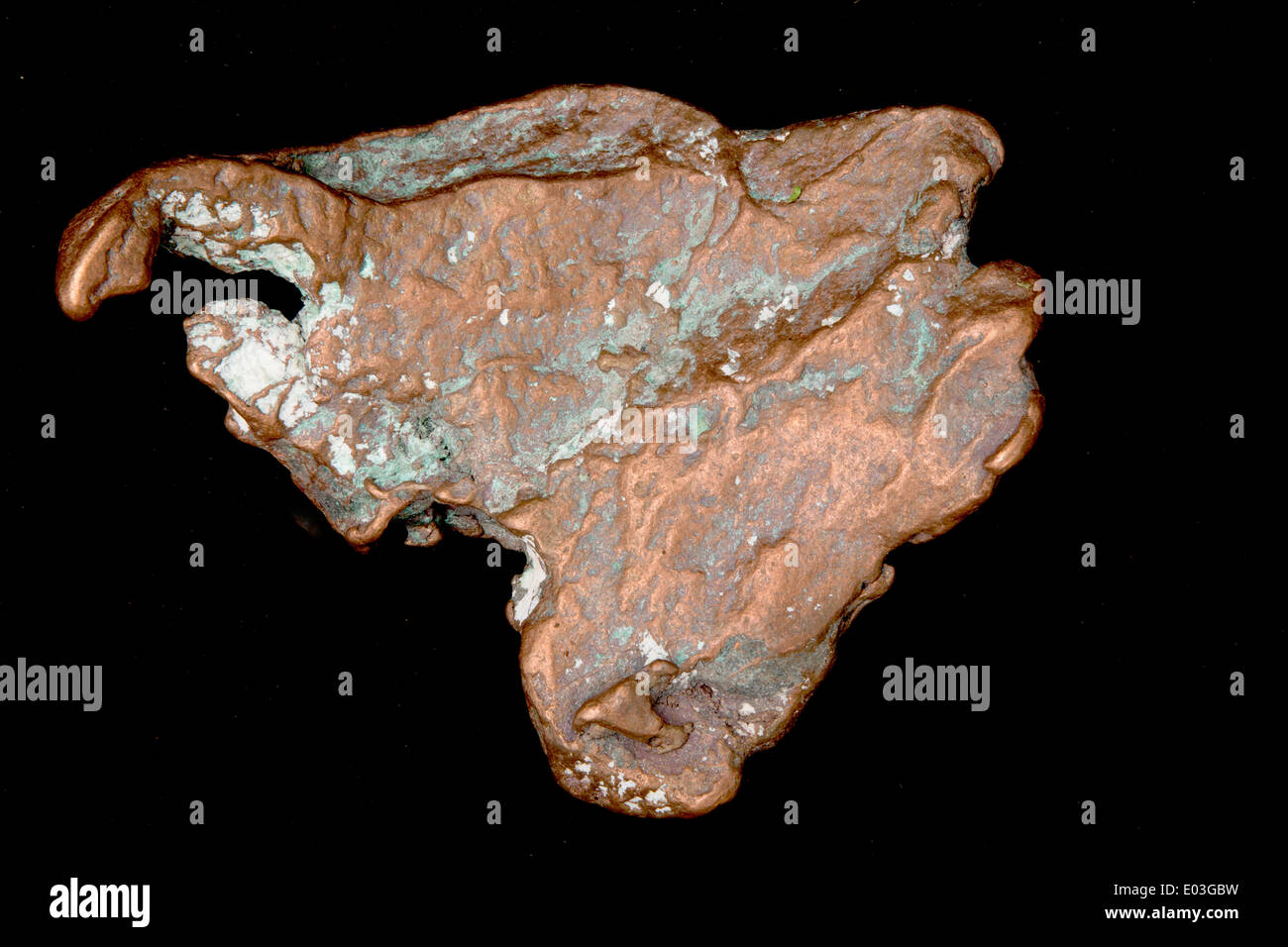 Native Copper, nugget, Upper Peninsula, Michigan Stock Photo - Alamy