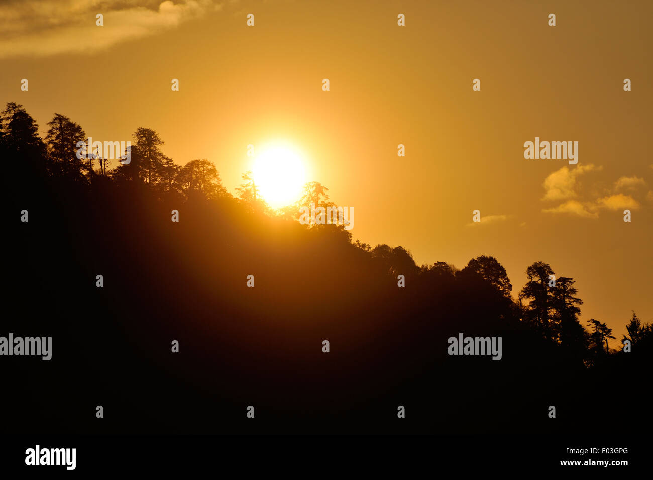 Bhutan sunset hi-res stock photography and images - Alamy