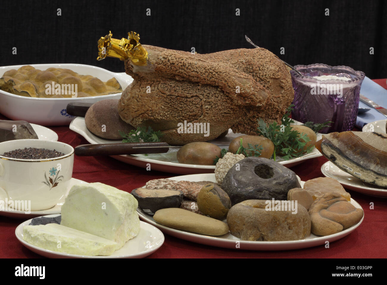 Rock food, naturally occurring rocks that look like food, collected by ...