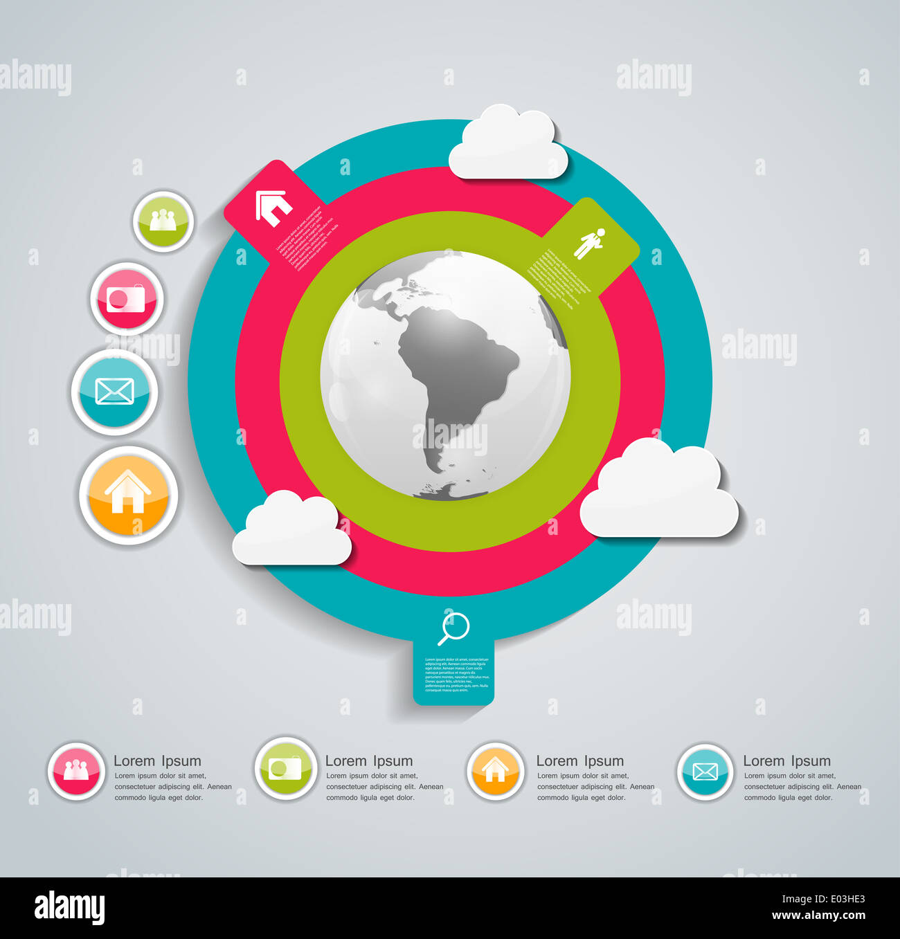 Infographic business template vector illustration Stock Photo - Alamy