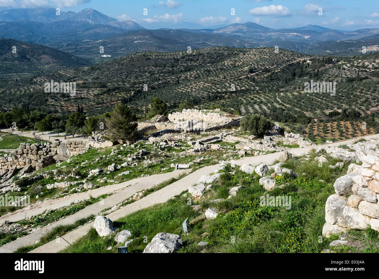 A photo of Mycenae, archaeological place at Greece Stock Photo - Alamy