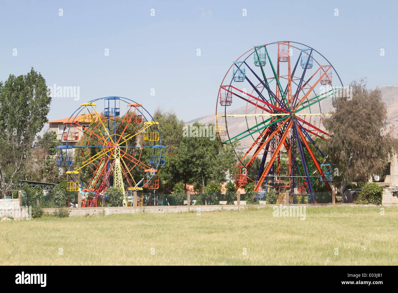 Beirut Lebanon. 30th April 2014. A ferris wheel and amusement park lie ...