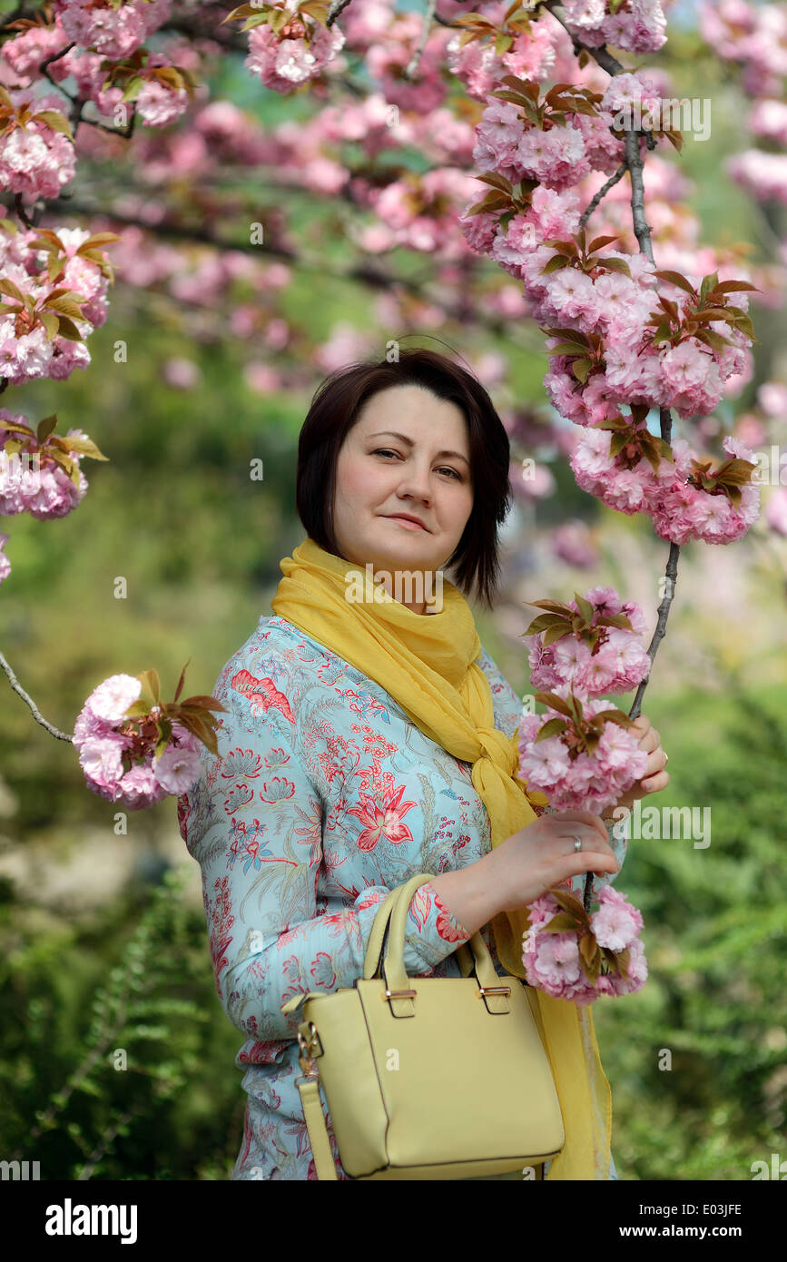 Woman cherry hi-res stock photography and images - Alamy
