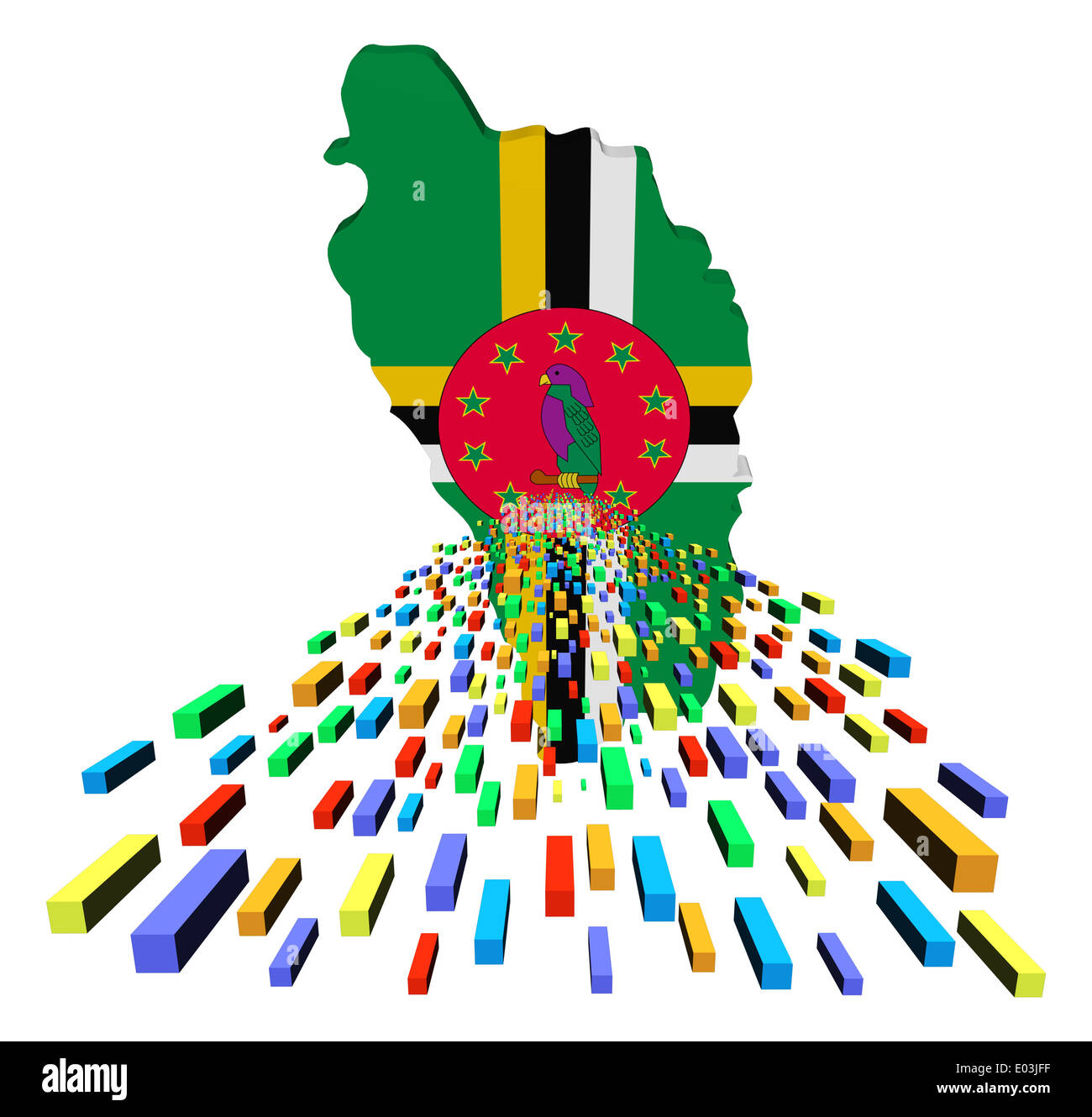 Map of dominica hi-res stock photography and images - Alamy