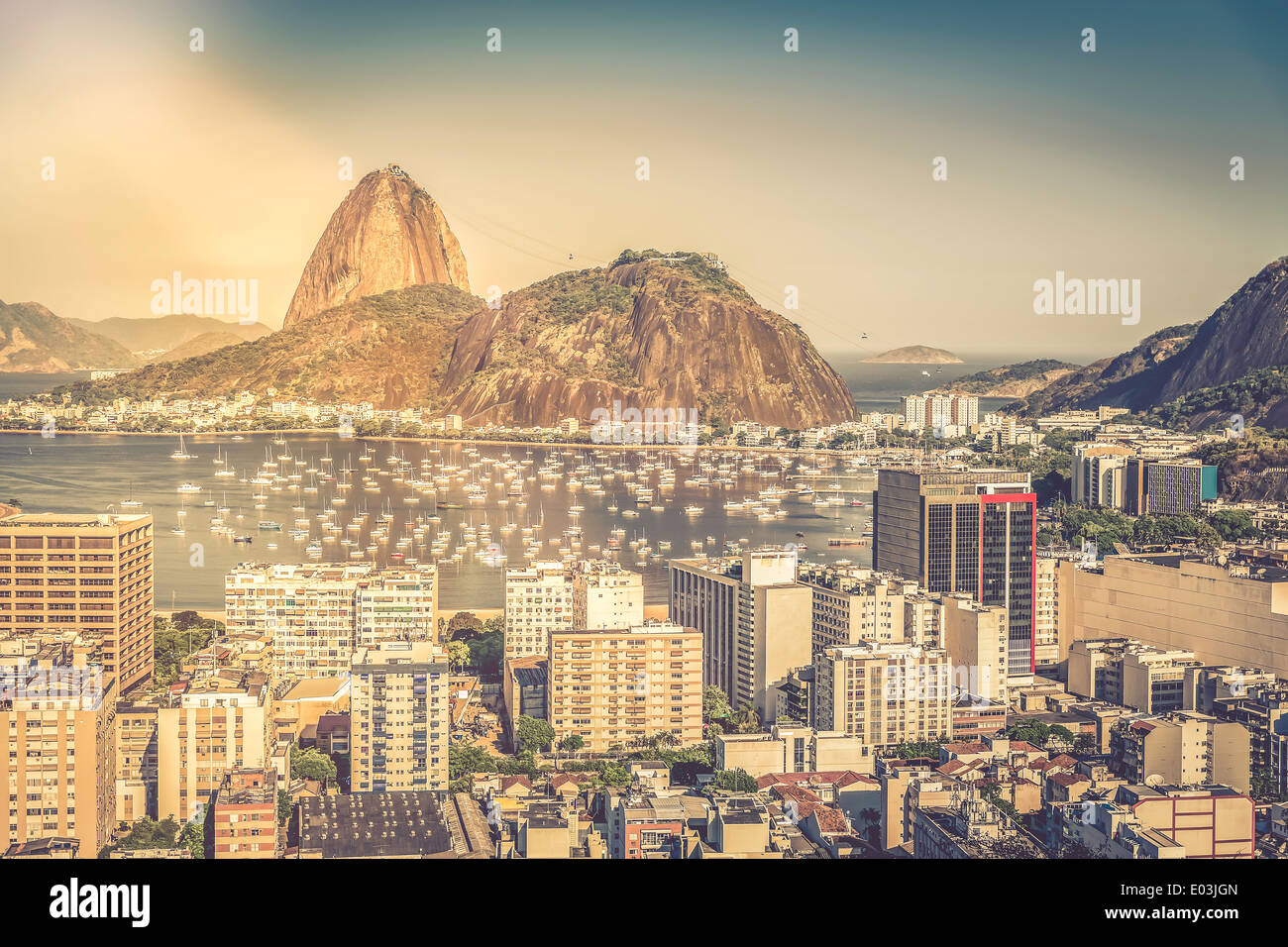 Rio de Janeiro sunny aerial view, Brazil Stock Photo - Alamy