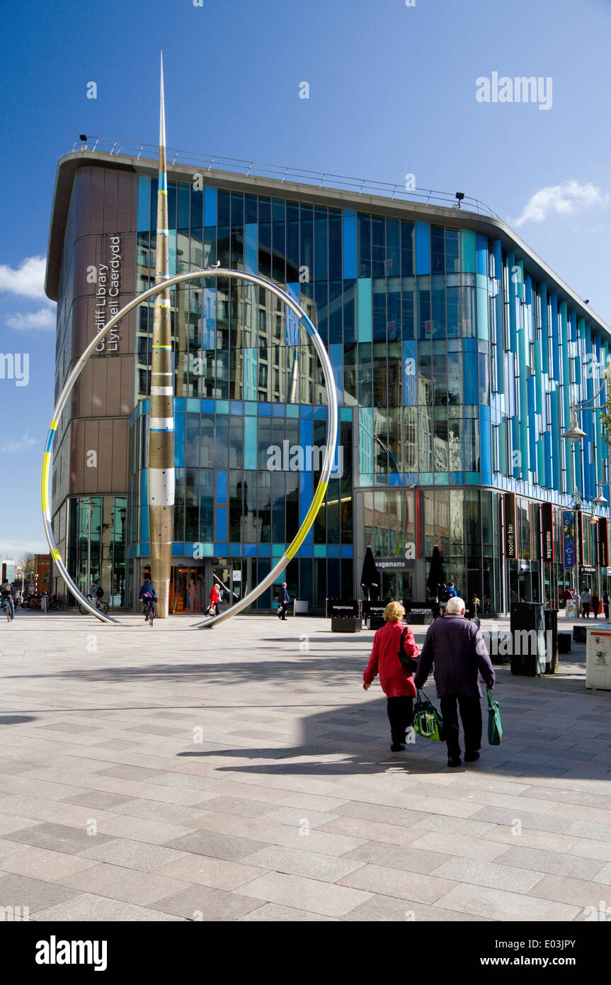 "Alliance" sculpture by Jean-Bernard Metais outside the Central Library ...