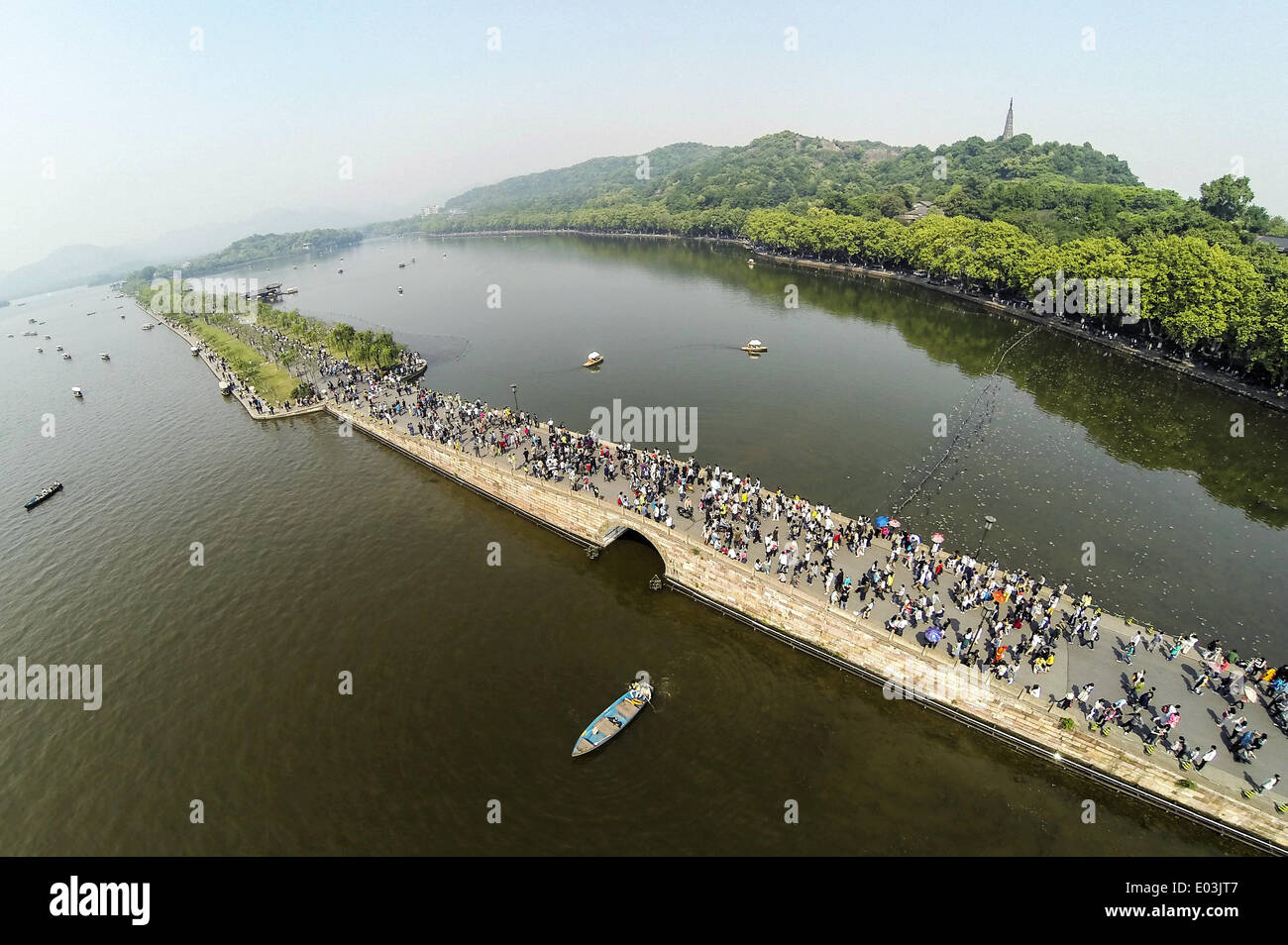 Hangzhou, China's Zhejiang Province. 1st May, 2014. Visitors tour the ...
