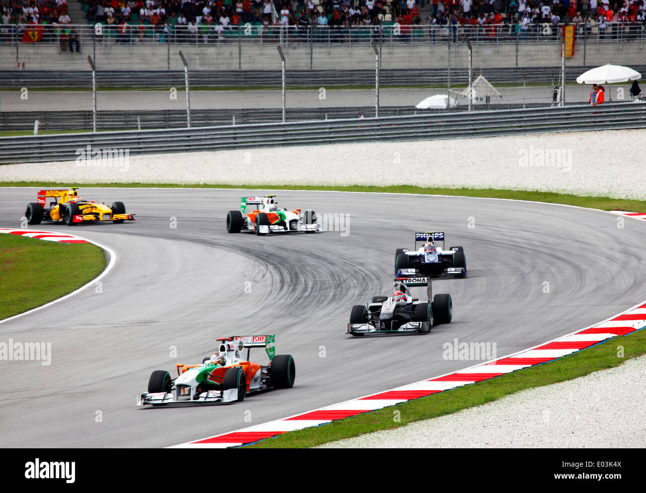 Malaysian Grand Prix at Sepang F1 first circuit in Sepang Stock Photo ...