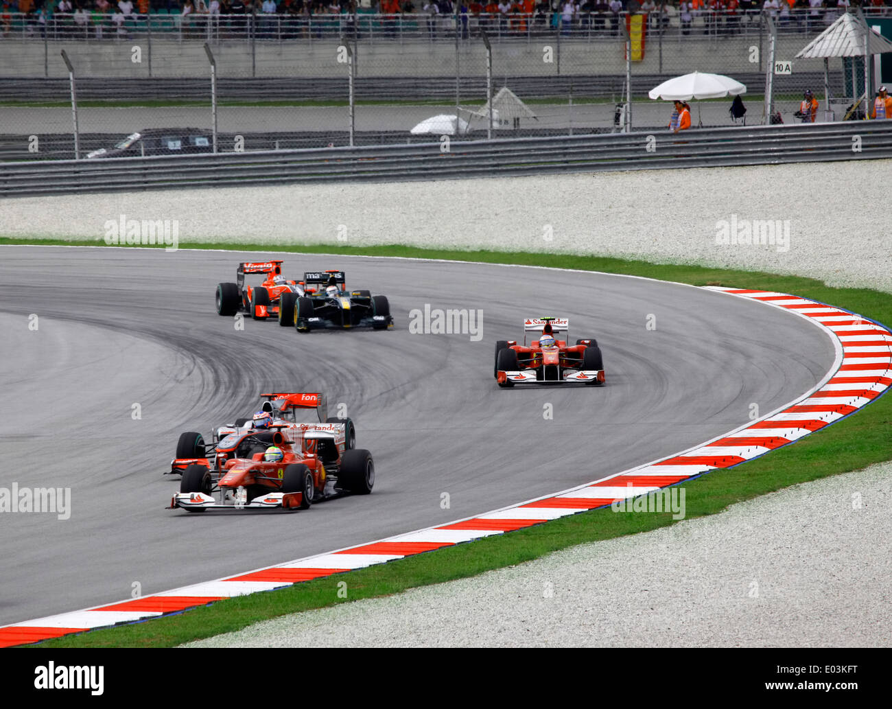 Malaysian Grand Prix at Sepang F1 first circuit in Sepang Stock Photo ...