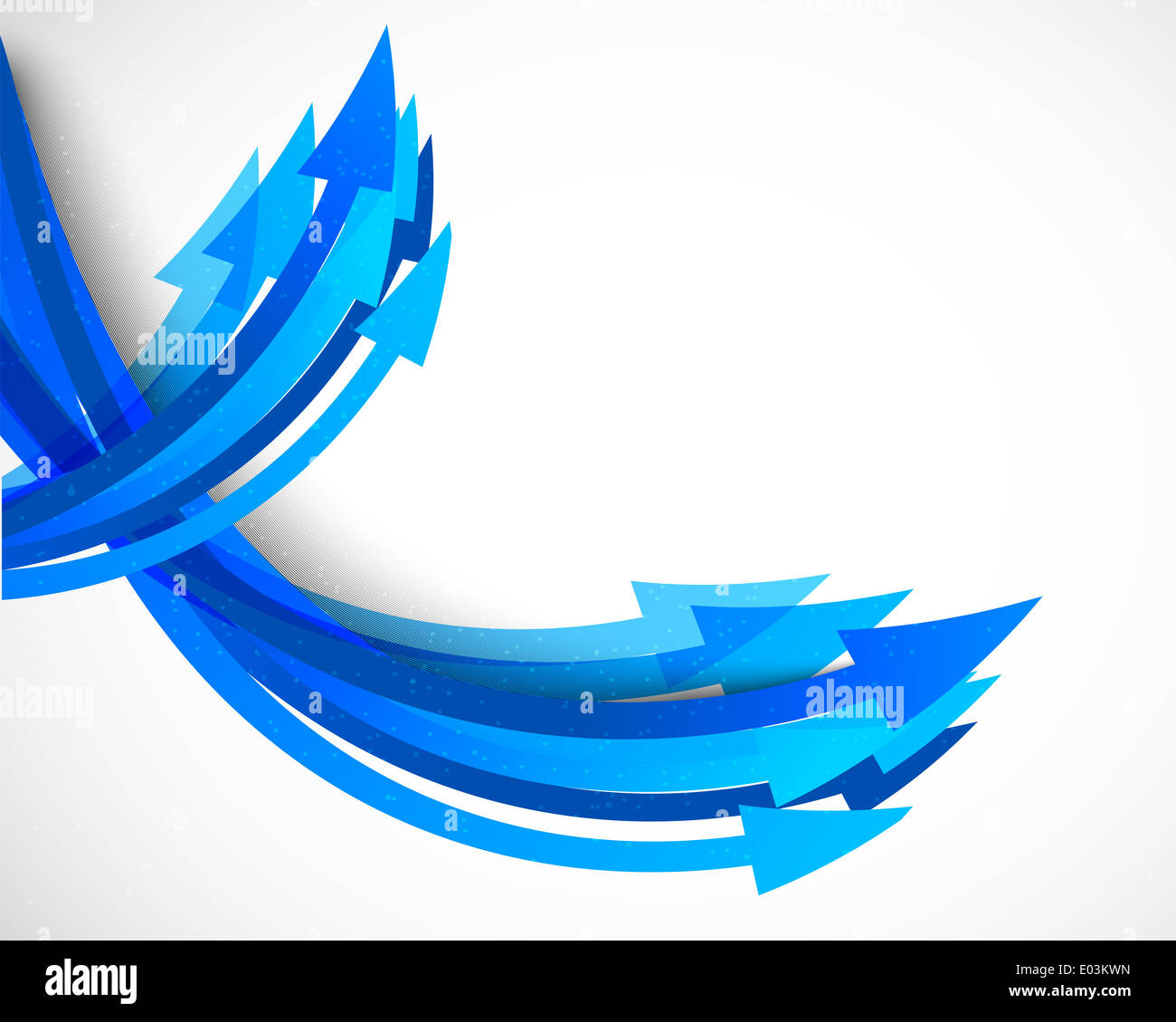 Bright background with blue arrows Stock Photo - Alamy