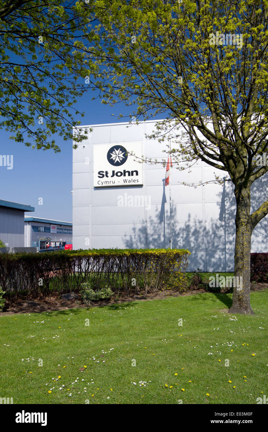 St Johns Ambulance Wales Offices, Ocean Way, Cardiff, Wales, UK Stock ...