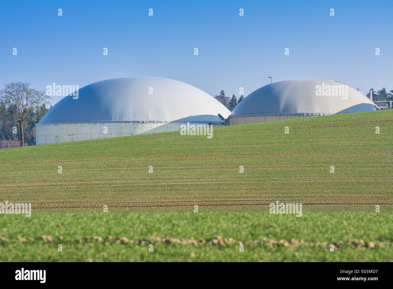 Facility for bio energy production Stock Photo - Alamy