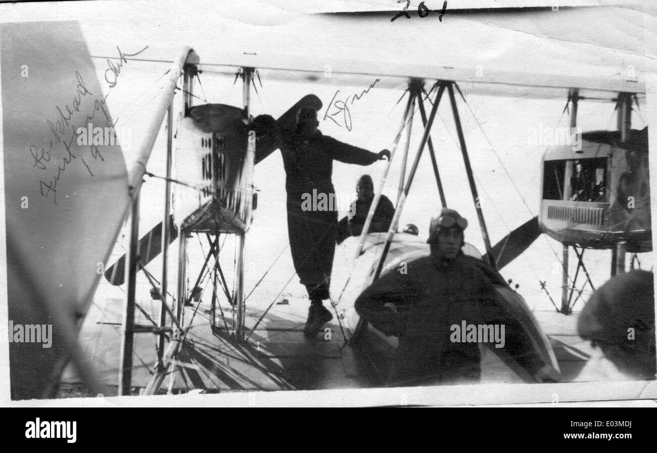 The Loughead F-1, originally designed as a seaplane, was converted into ...