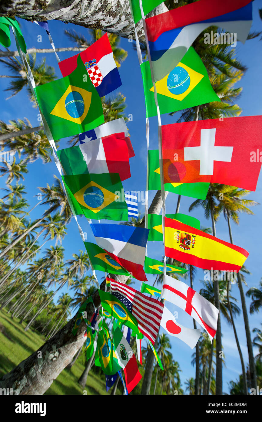 Flags of the world hanging hi-res stock photography and images - Alamy