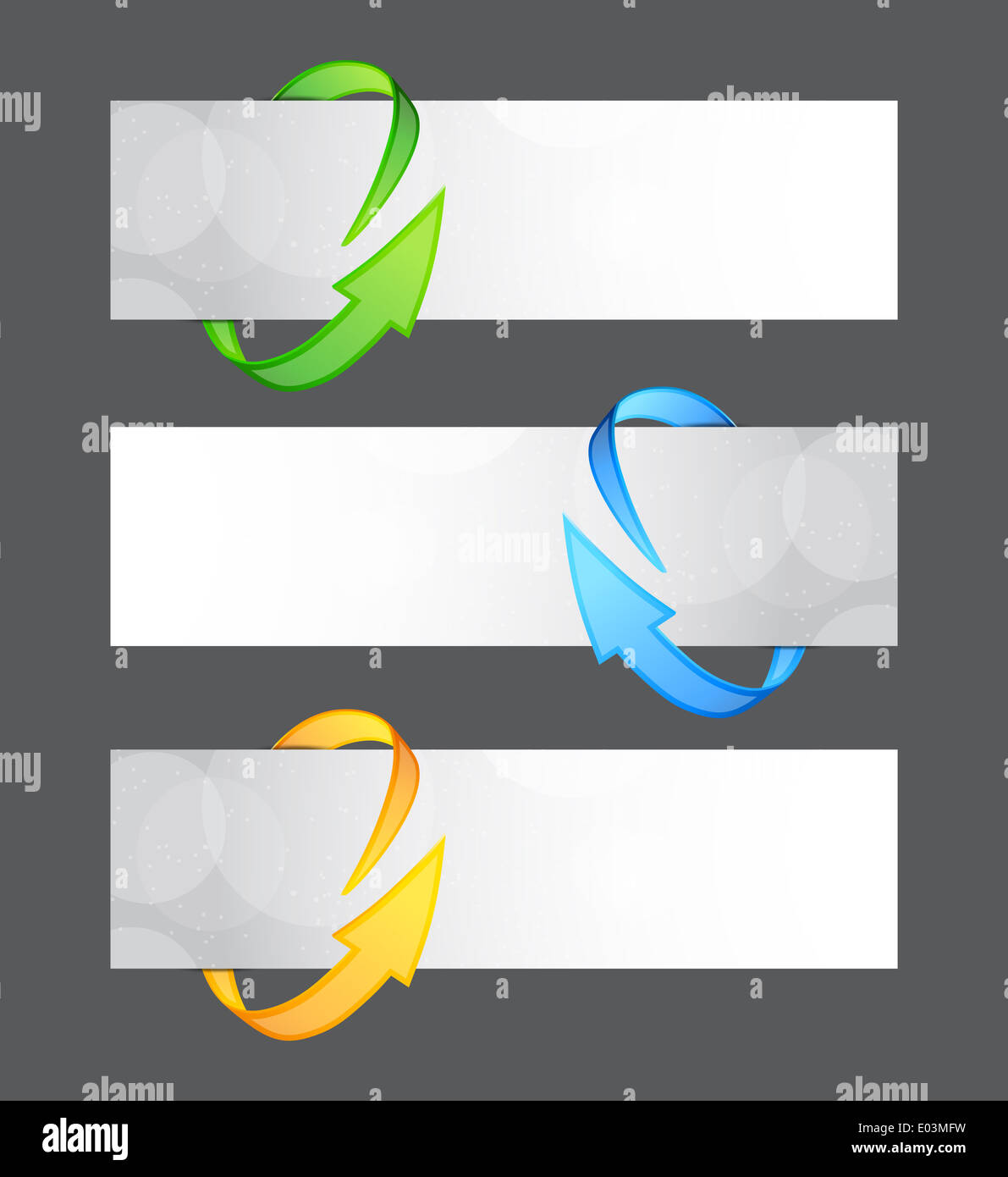 Set of banners with arrows. Abstract illustration Stock Photo - Alamy