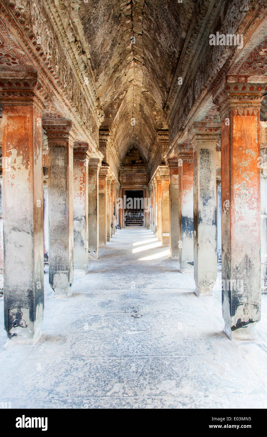 Inside Angkor Wat, Siem Reap, Cambodia Stock Photo - Alamy