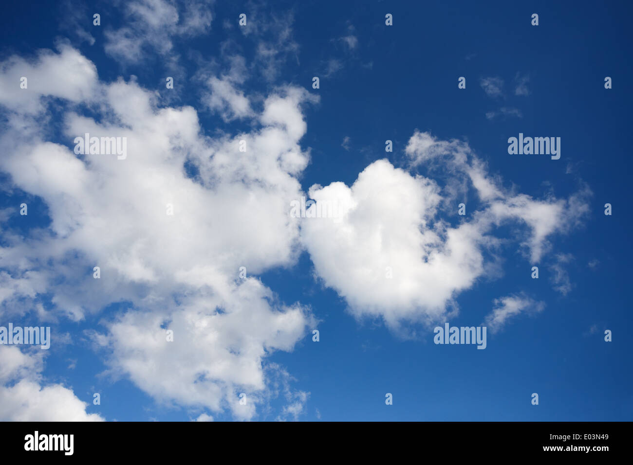 Blue sky with clouds for background or backdrop use Stock Photo - Alamy